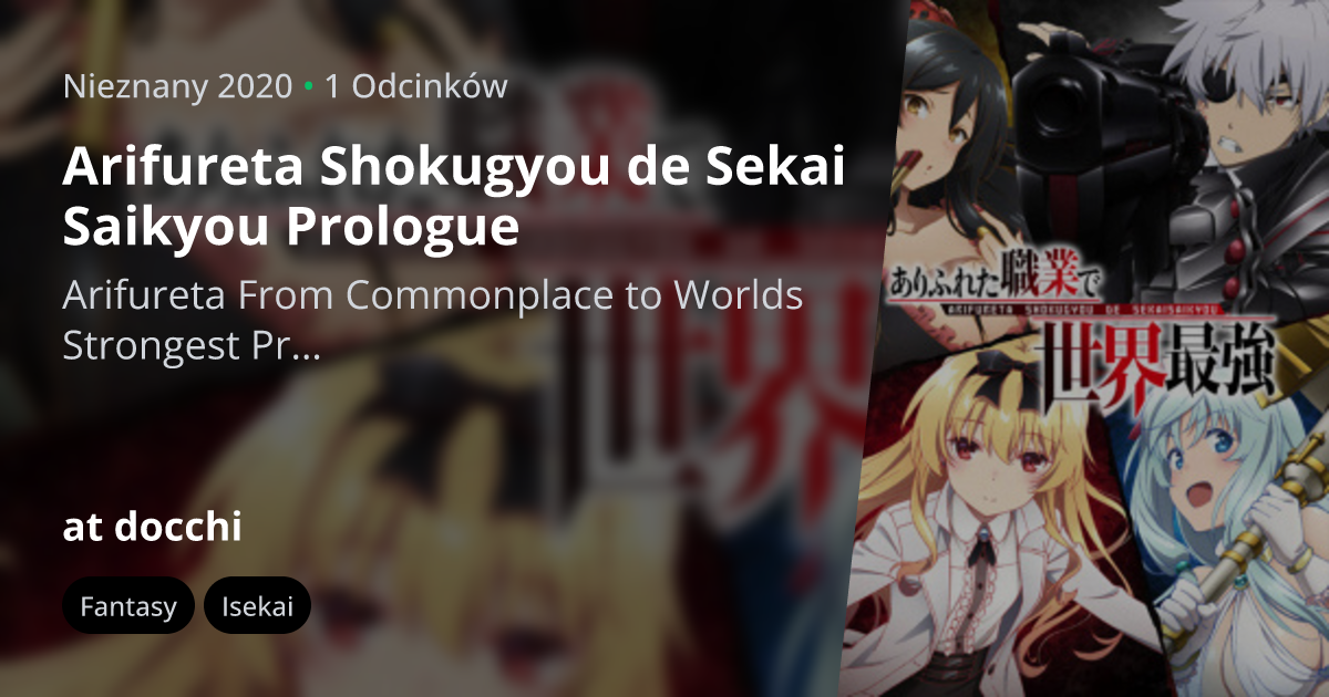 Arifureta Shokugyou de Sekai Saikyou: Prologue - docchi.pl
