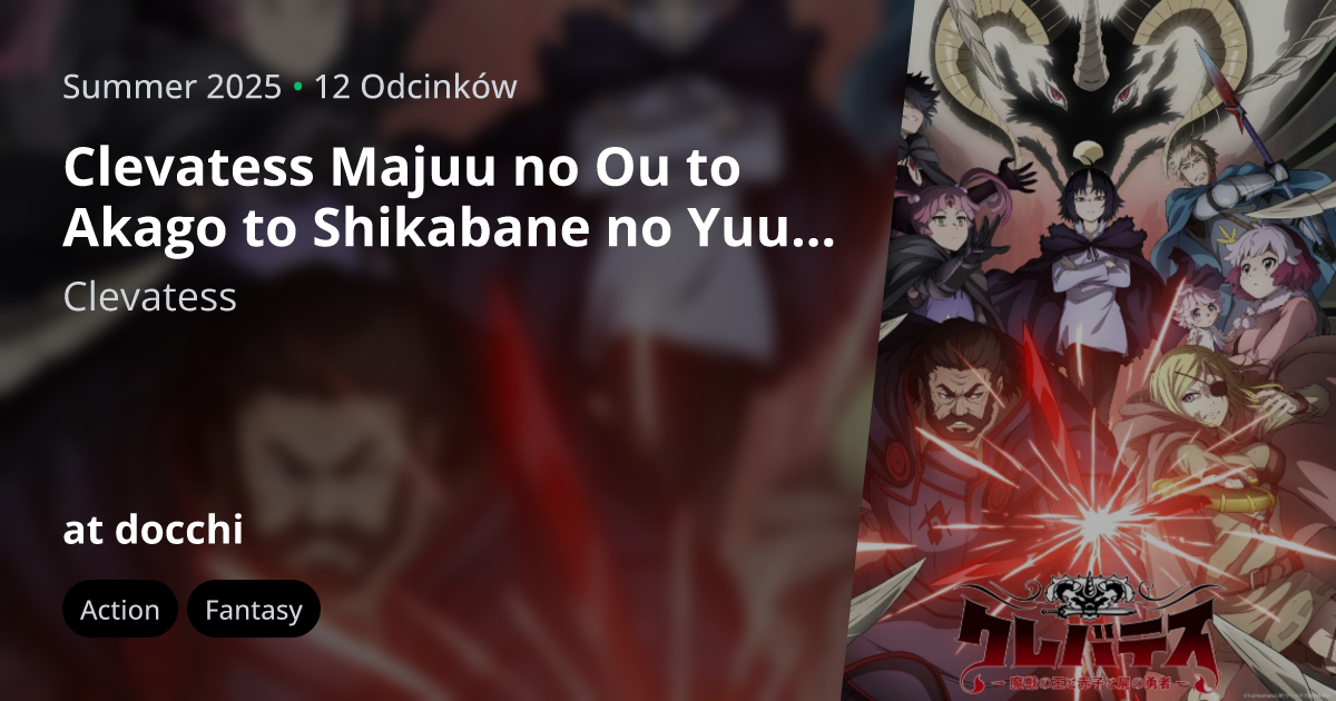 Odcinek 2 - Clevatess: Majuu no Ou to Akago to Shikabane no Yuusha ...