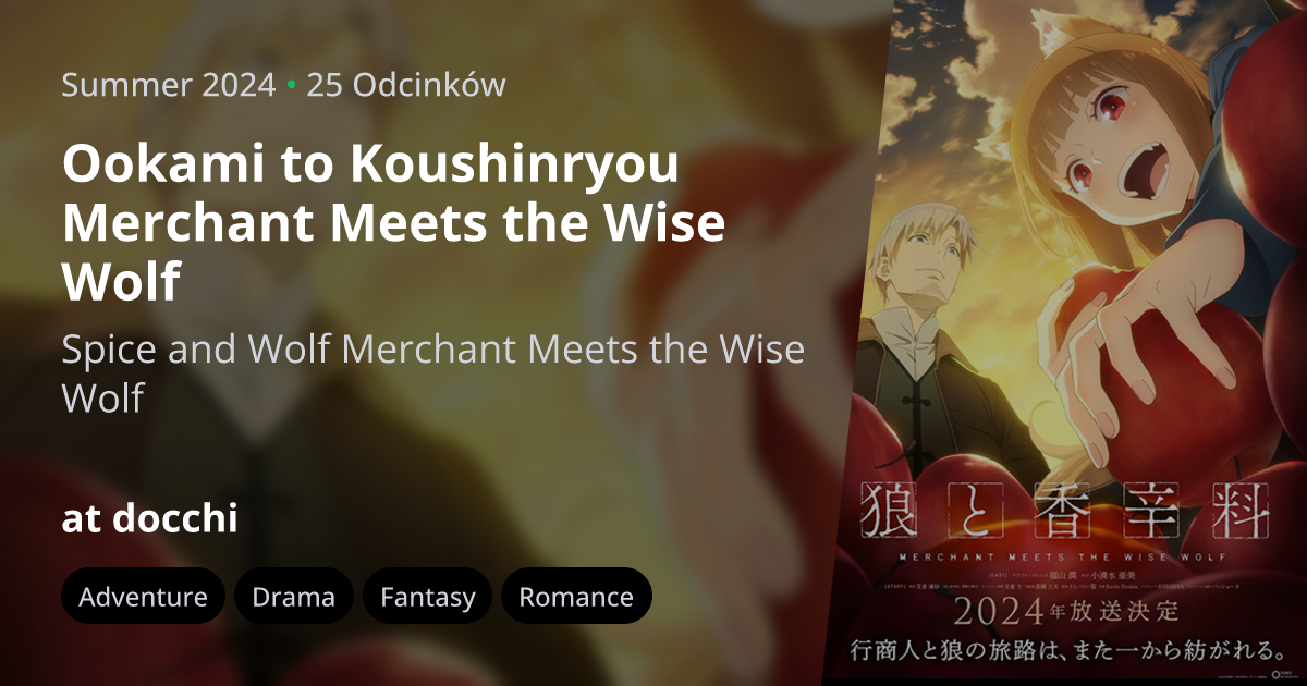 Ookami to Koushinryou: Merchant Meets the Wise Wolf - docchi.pl