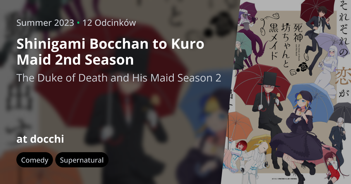 Shinigami Bocchan to Kuro Maid 2nd Season - docchi.pl