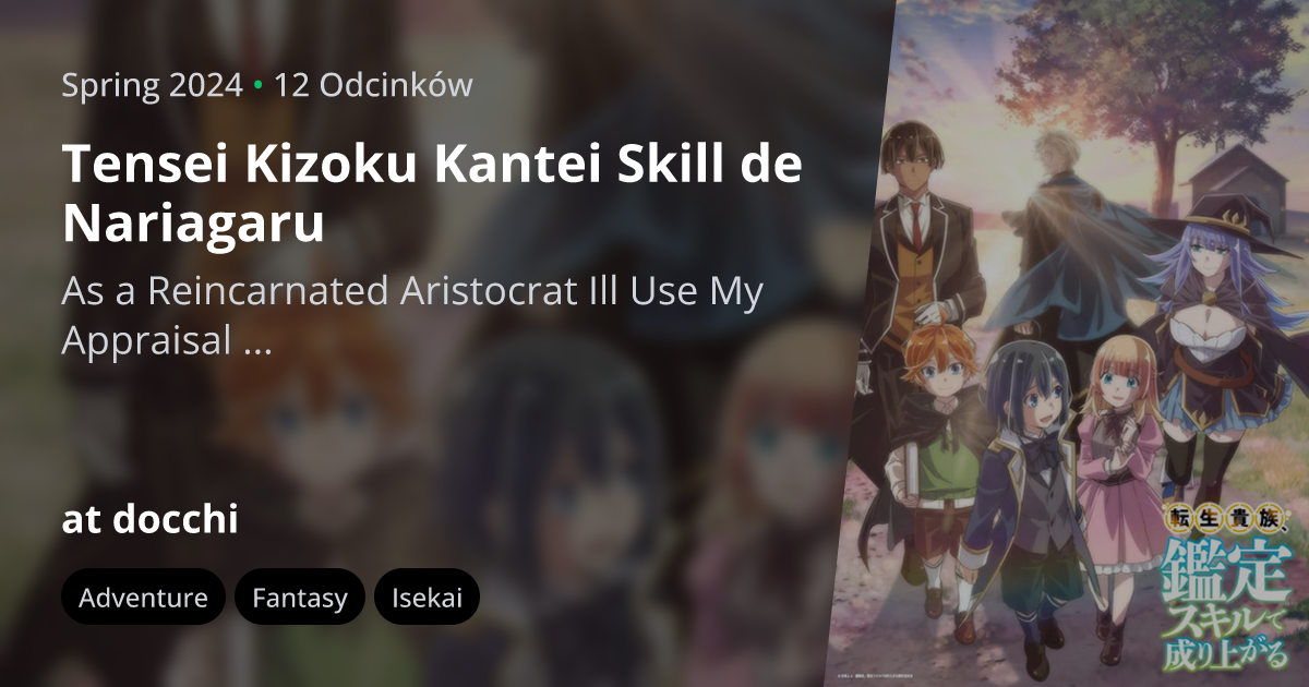 Tensei Kizoku, Kantei Skill de Nariagaru - docchi.pl